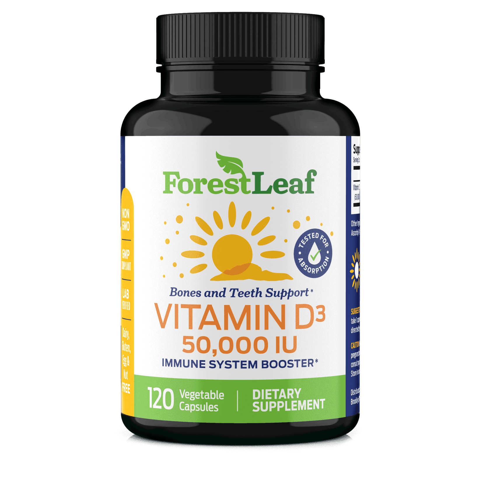 ForestLeaf - Vitamin D3 50,000 iu | 120 Capsules