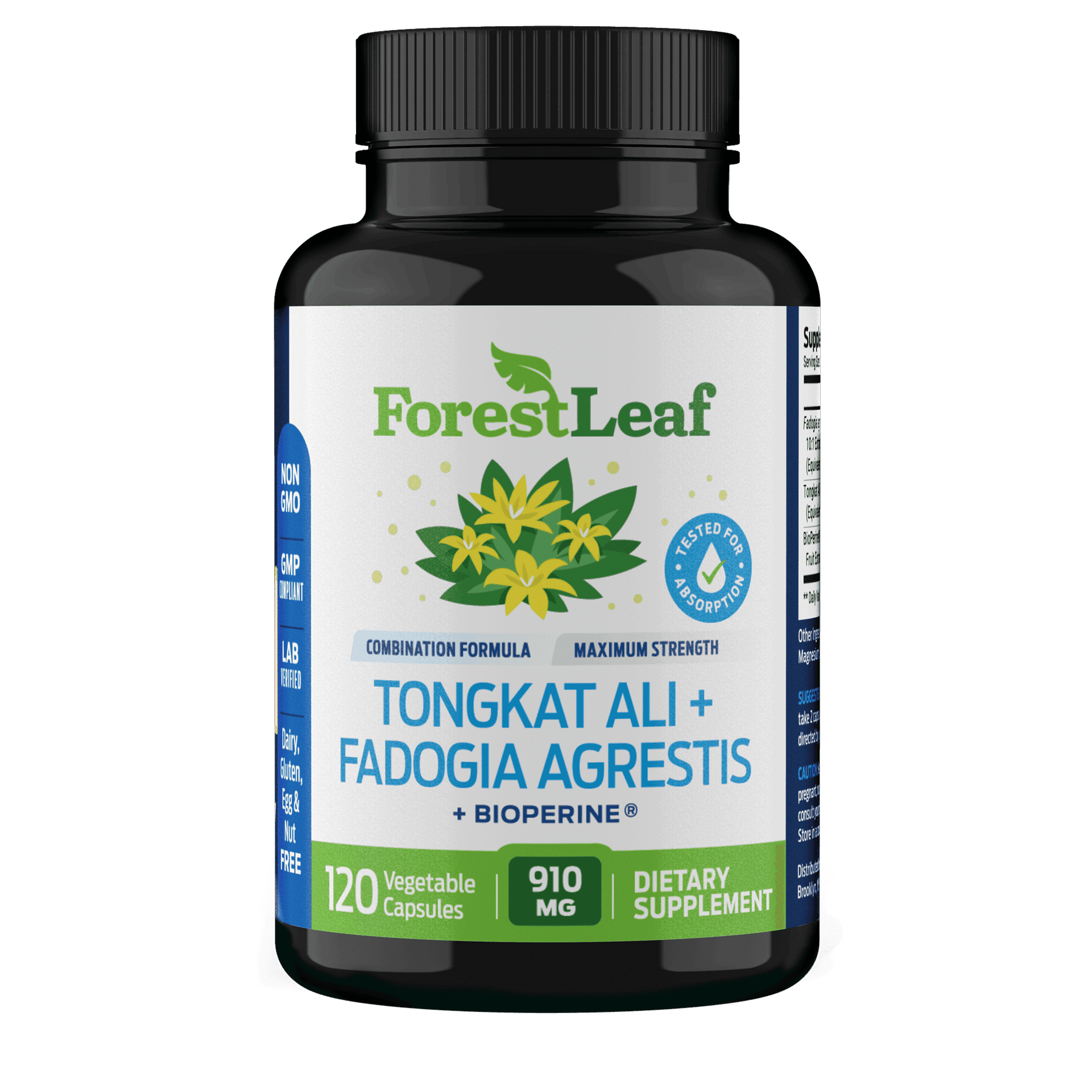 ForestLeaf - Tongkat Ali + Fadogia | 120 Capsules